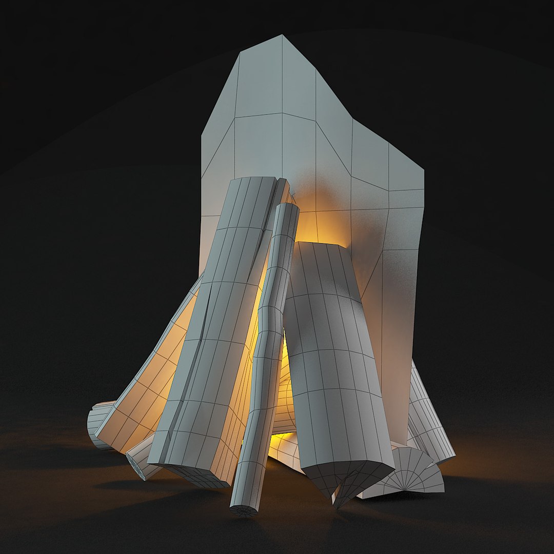 3D Bonfire Camp - TurboSquid 1375985