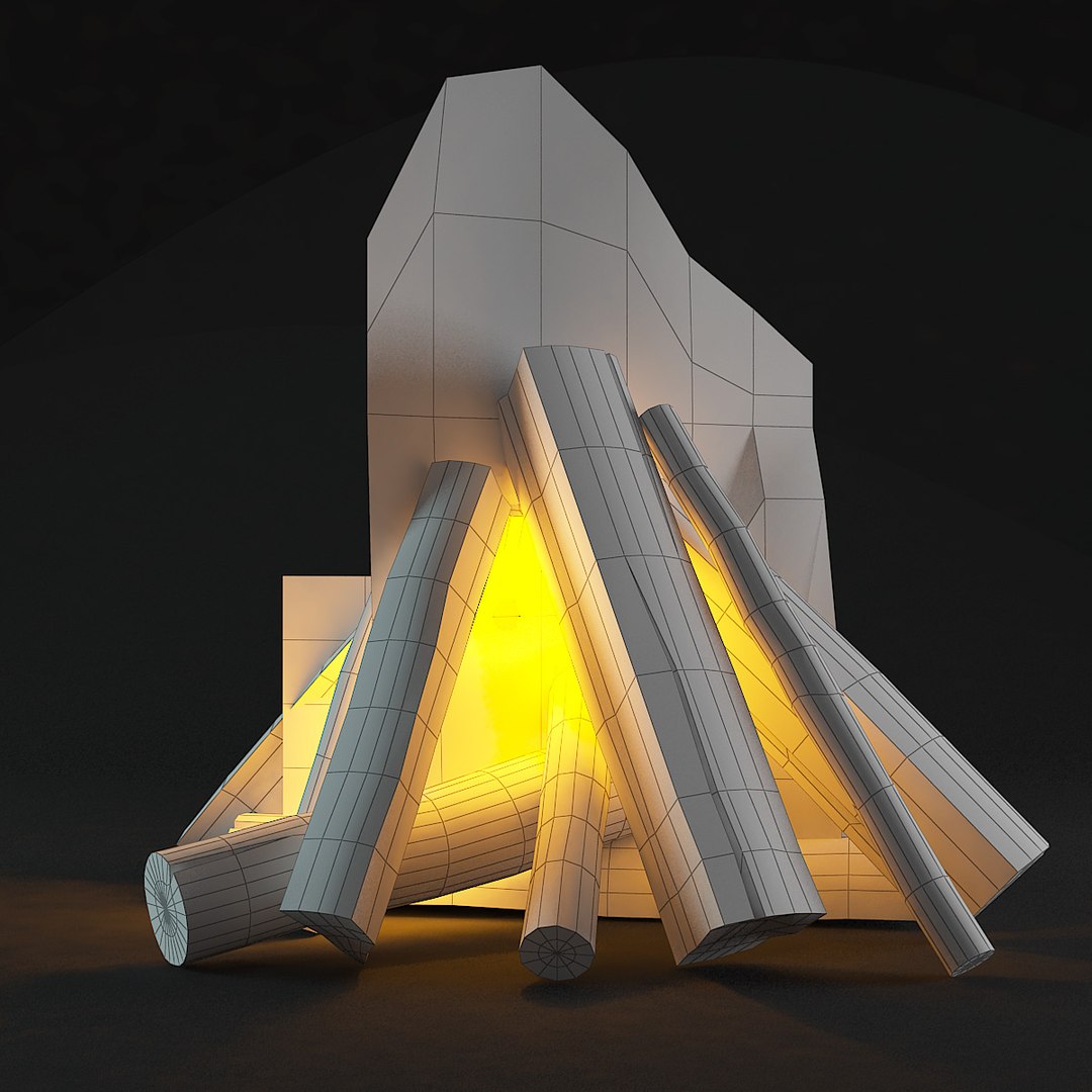 3D Bonfire Camp - TurboSquid 1375985