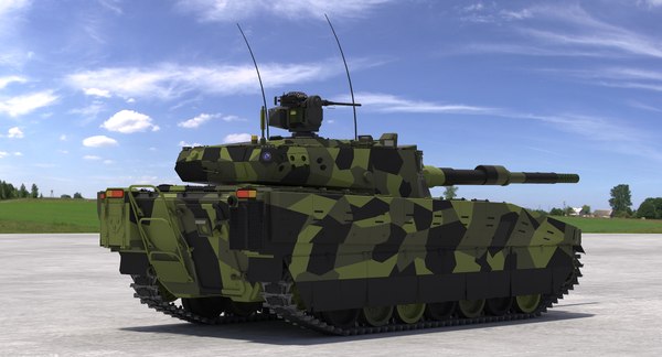 Cv90 120-t light tank 3D model - TurboSquid 1170096