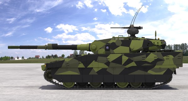 Cv90 120-t light tank 3D model - TurboSquid 1170096