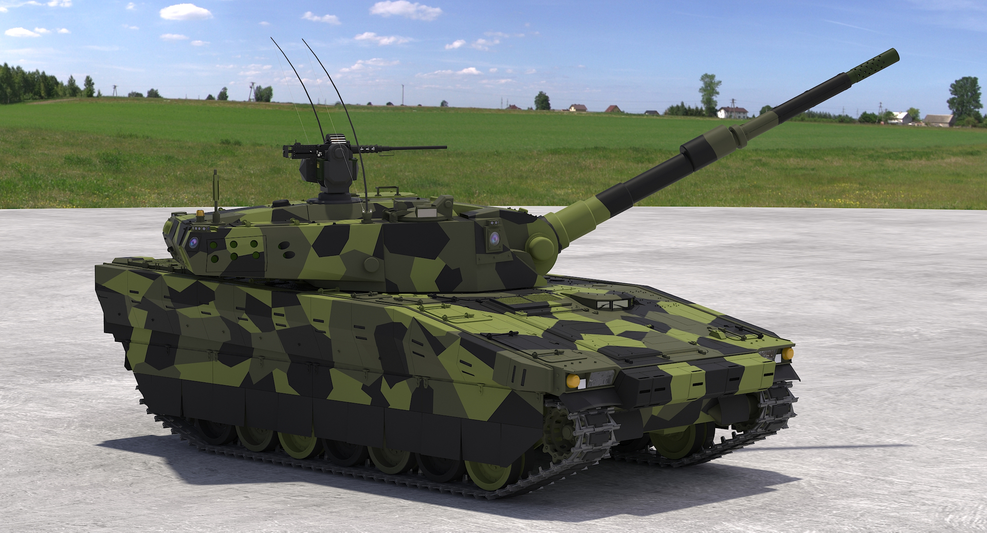Cv90 120-t light tank 3D model - TurboSquid 1170096