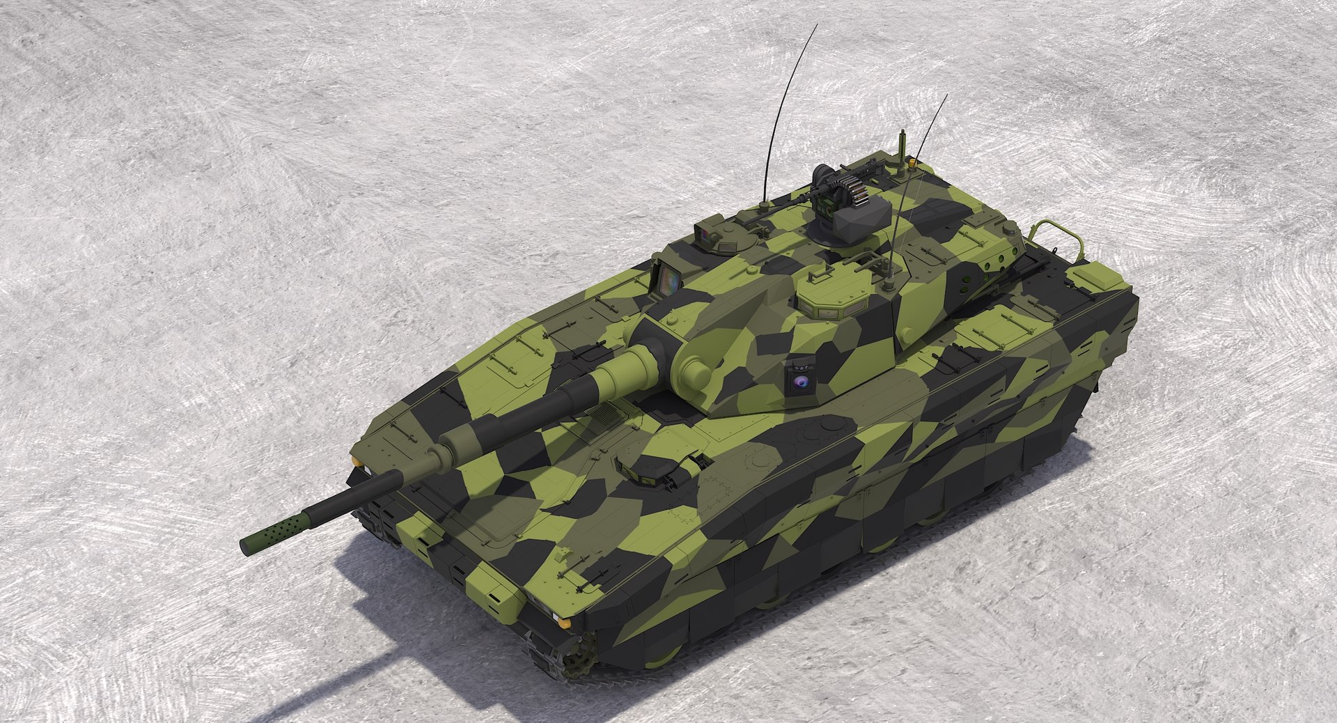 Cv90 120-t light tank 3D model - TurboSquid 1170096