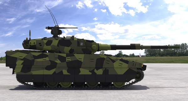 Cv90 120-t light tank 3D model - TurboSquid 1170096