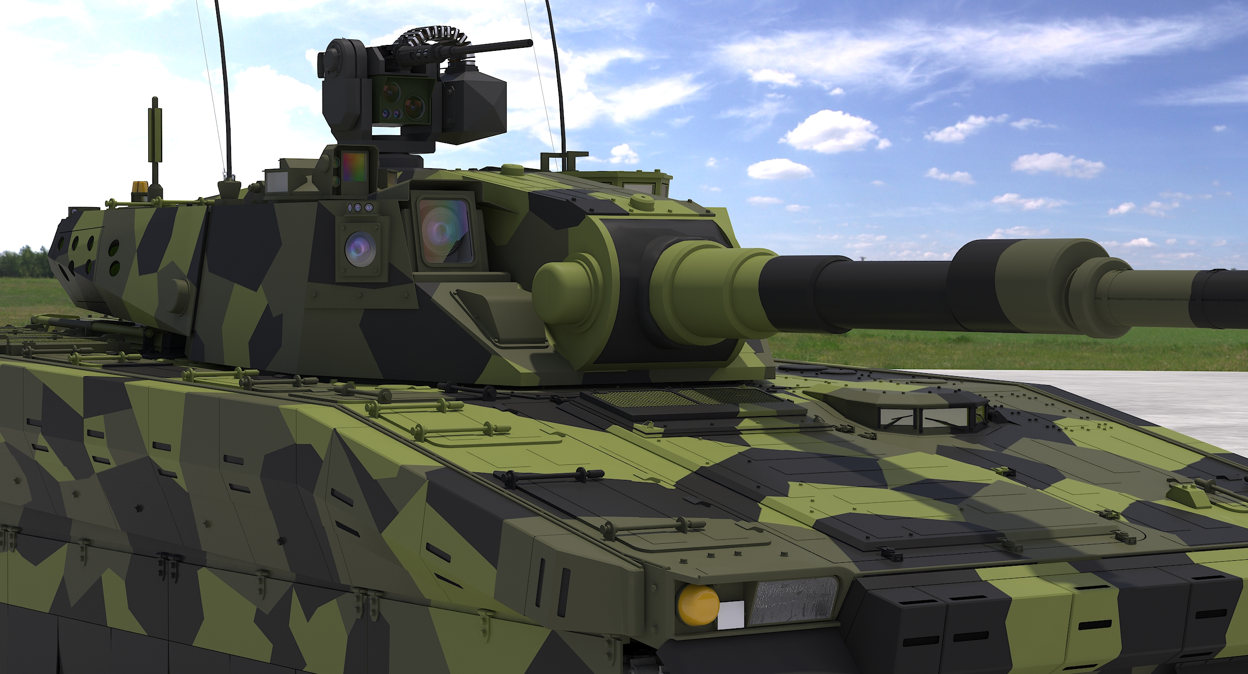Cv90 120-t light tank 3D model - TurboSquid 1170096
