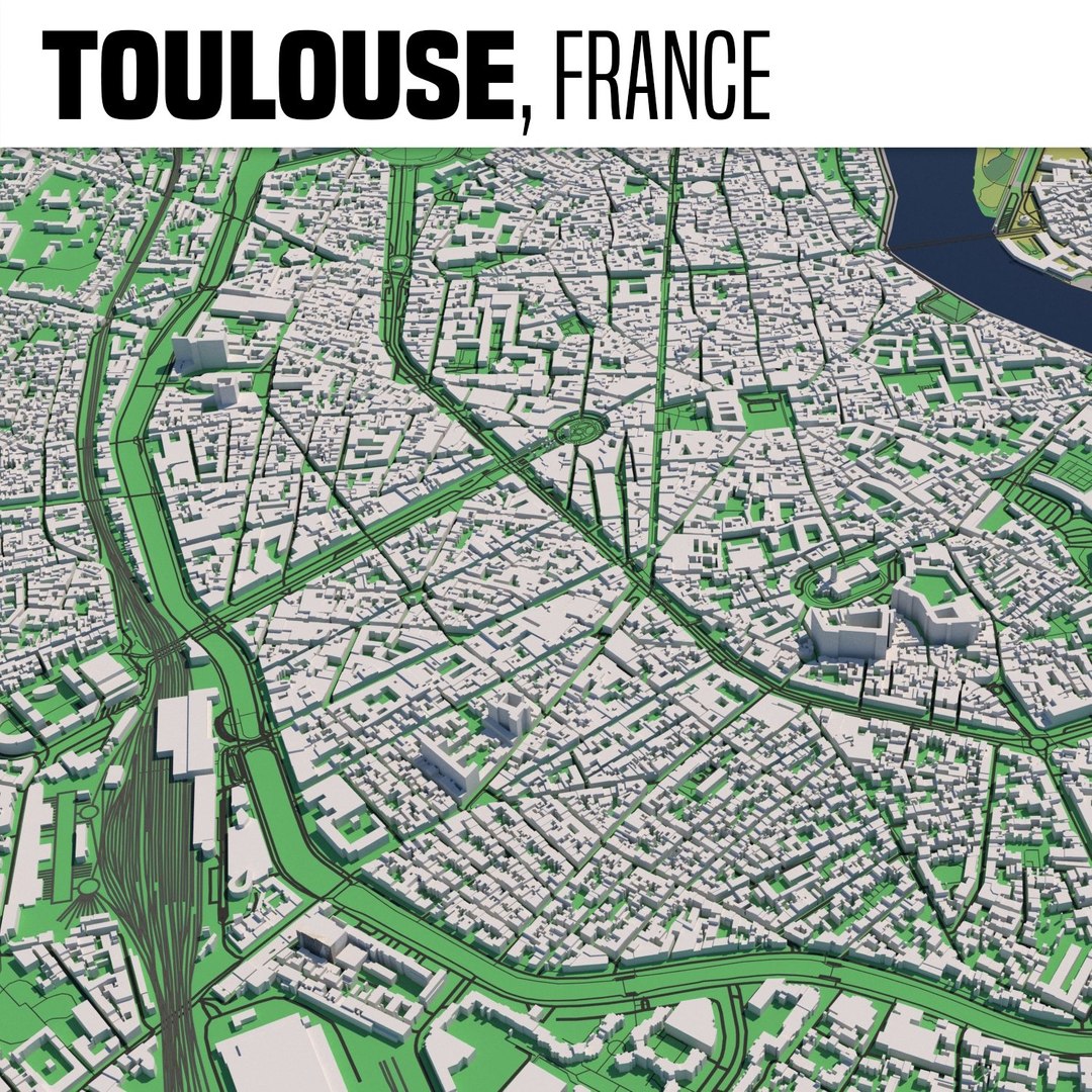 3D City Toulouse - TurboSquid 1433974