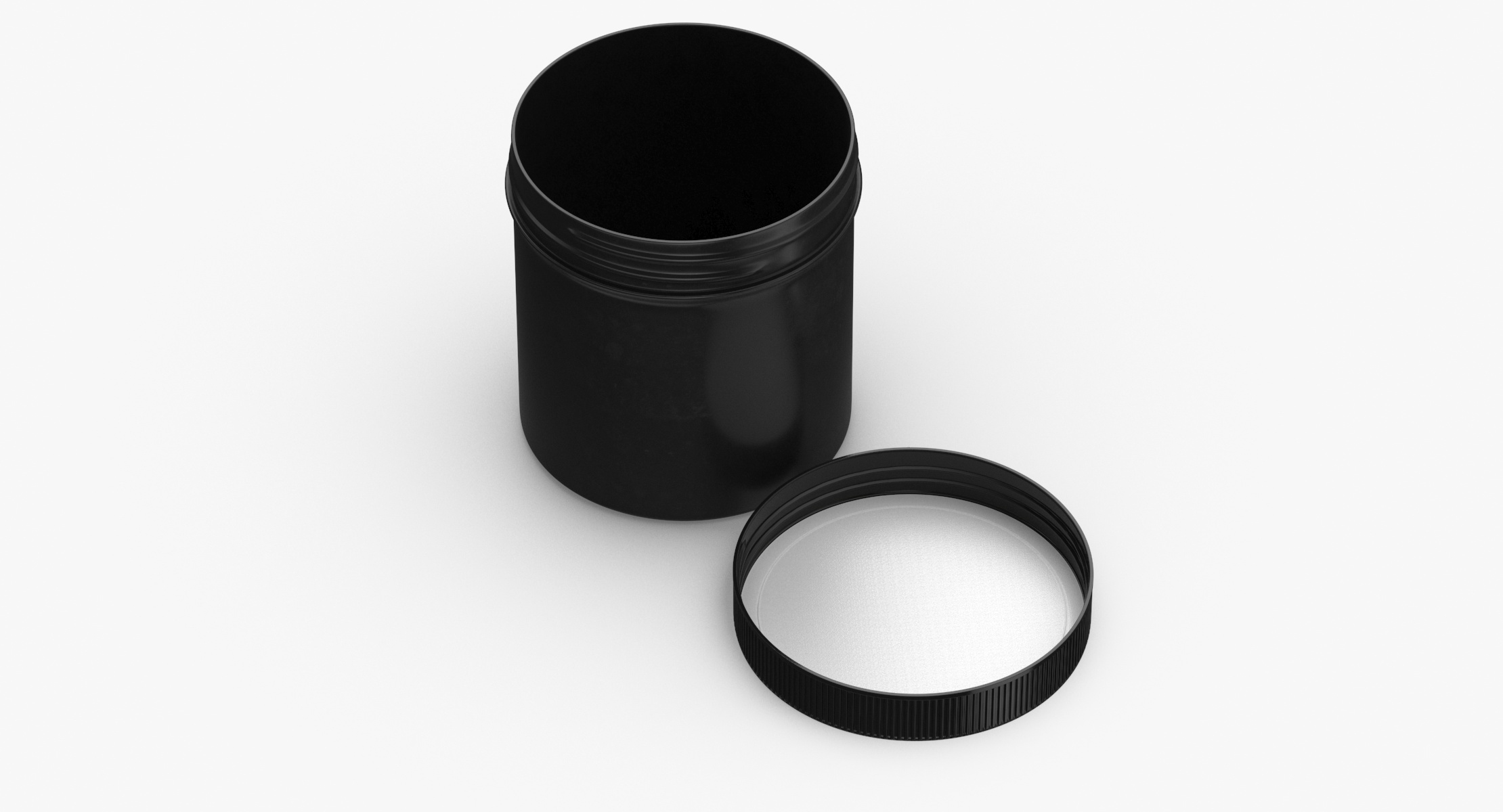 Plastic jar wide mouth 3D model - TurboSquid 1559299