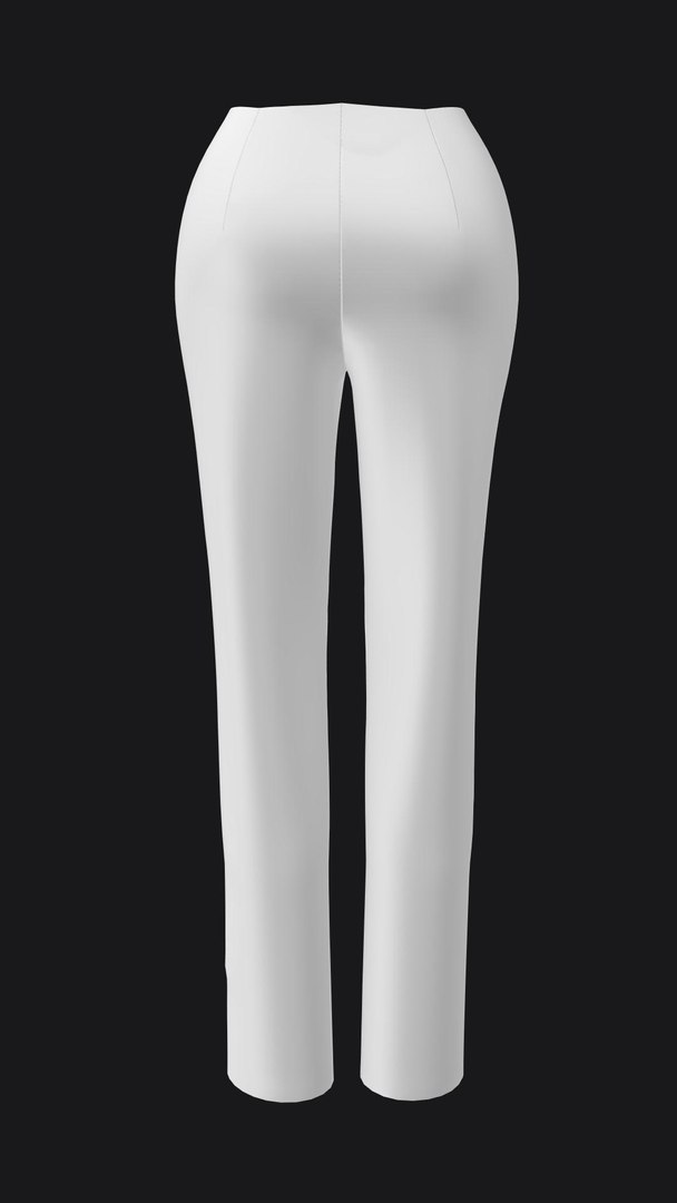 3D Marvelous Designer Basic Pants Model - TurboSquid 1630443