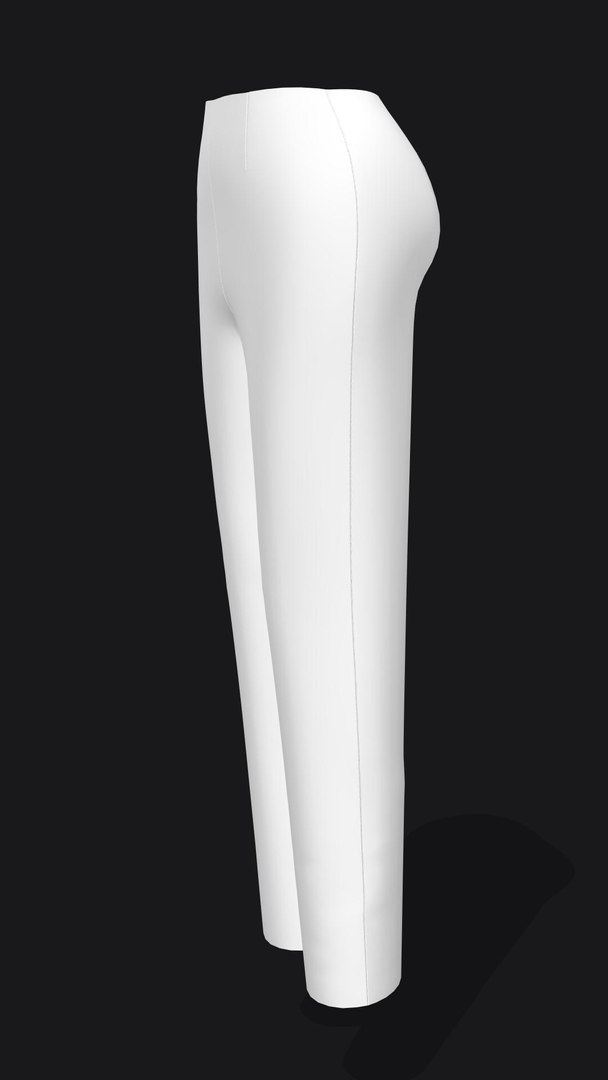 3D Marvelous Designer Basic Pants Model - TurboSquid 1630443