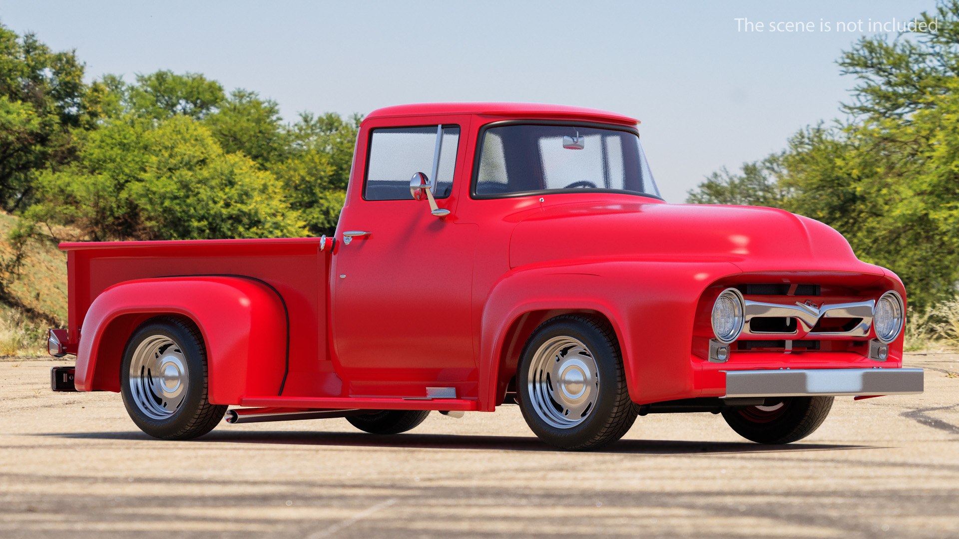 3D 1956 f100 pickup truck - TurboSquid 1528402