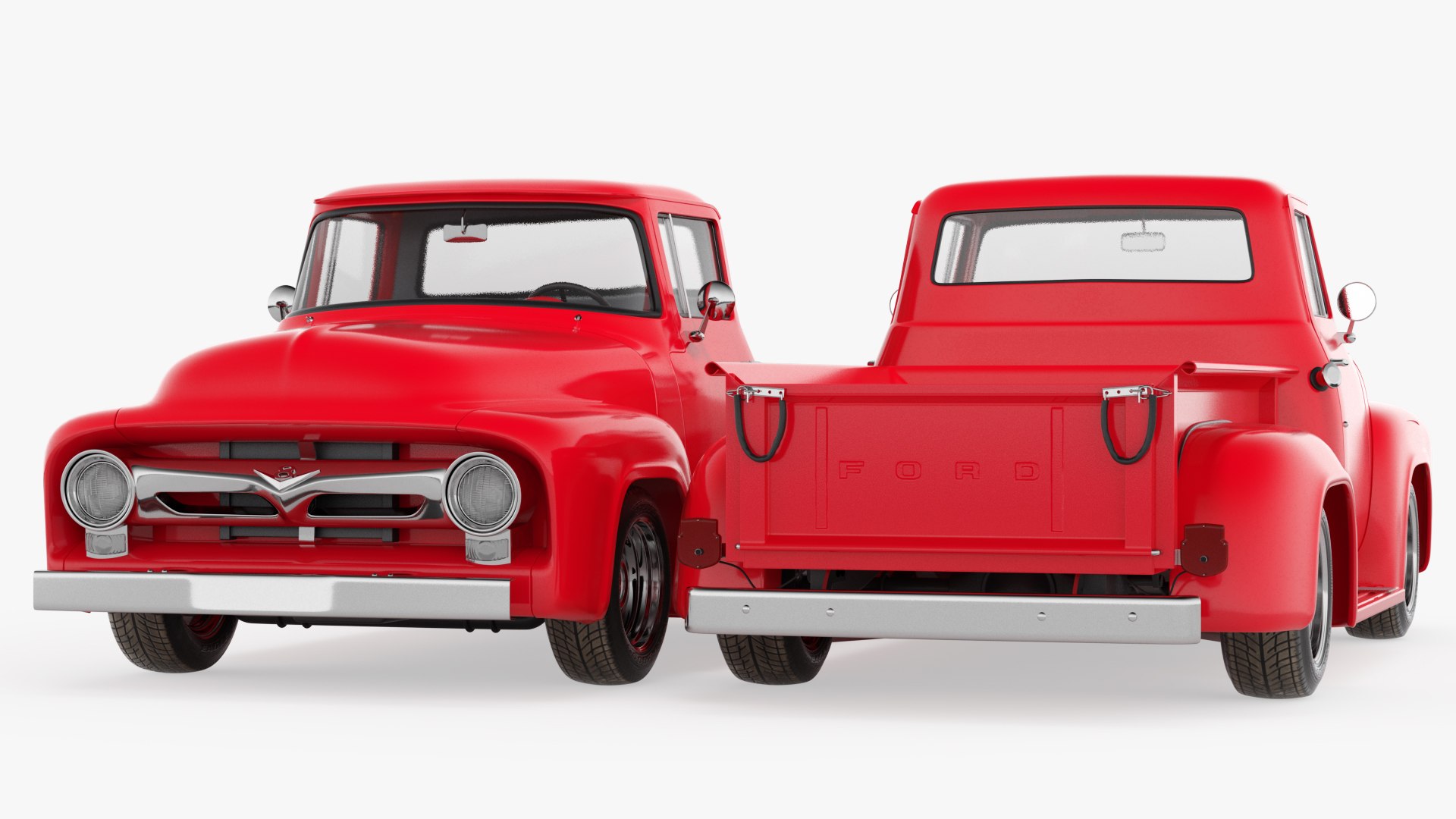 3D 1956 f100 pickup truck - TurboSquid 1528402