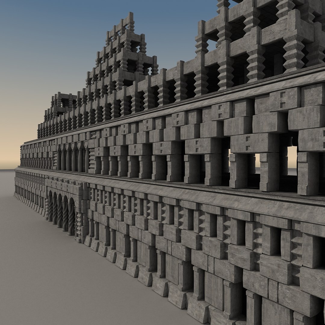 3d ancient fantasy building model