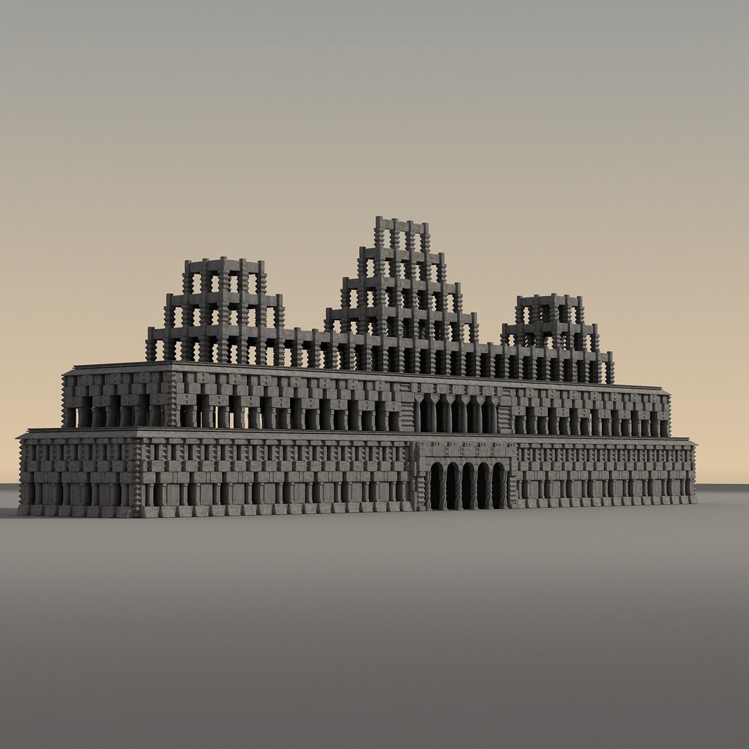 3d ancient fantasy building model