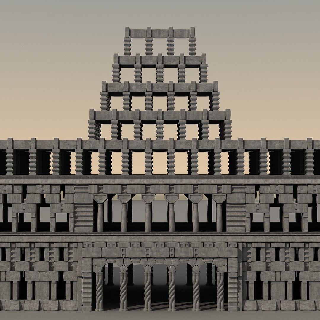 3d ancient fantasy building model
