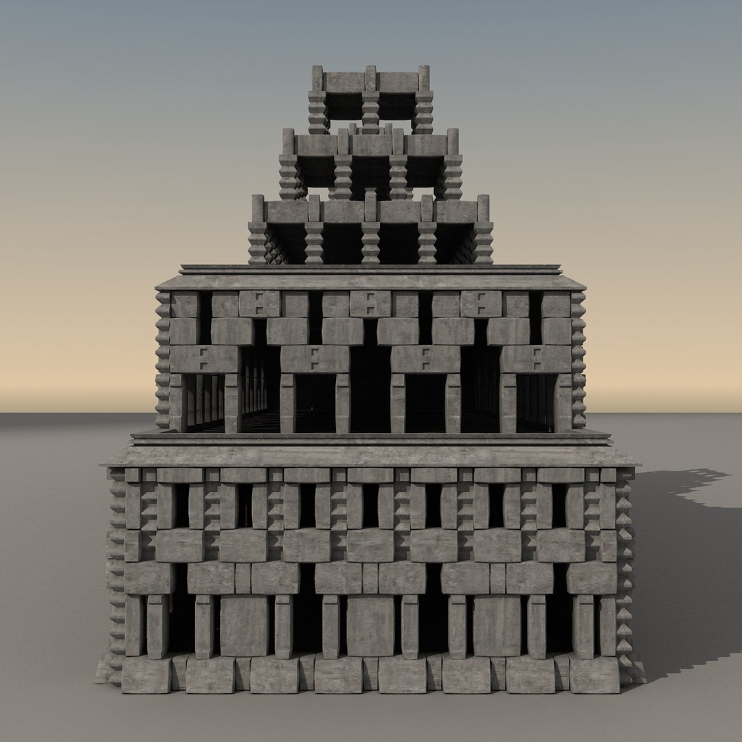 3d ancient fantasy building model