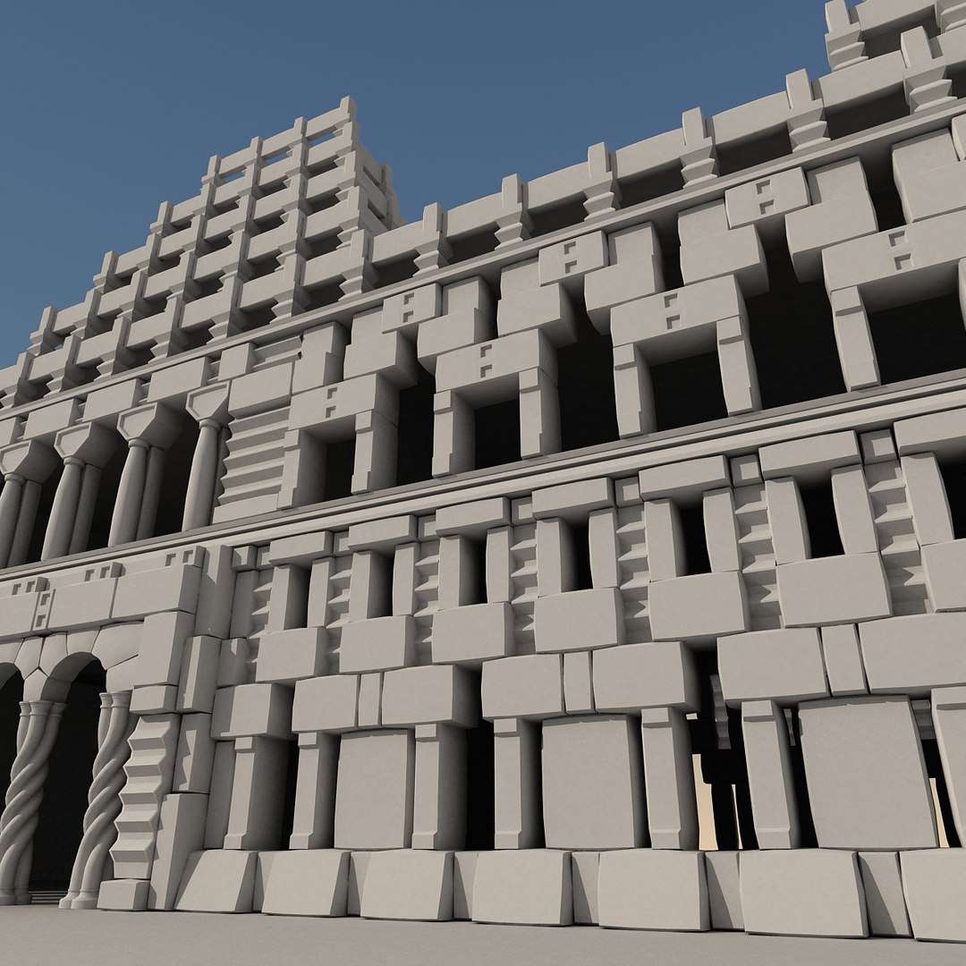 3d ancient fantasy building model