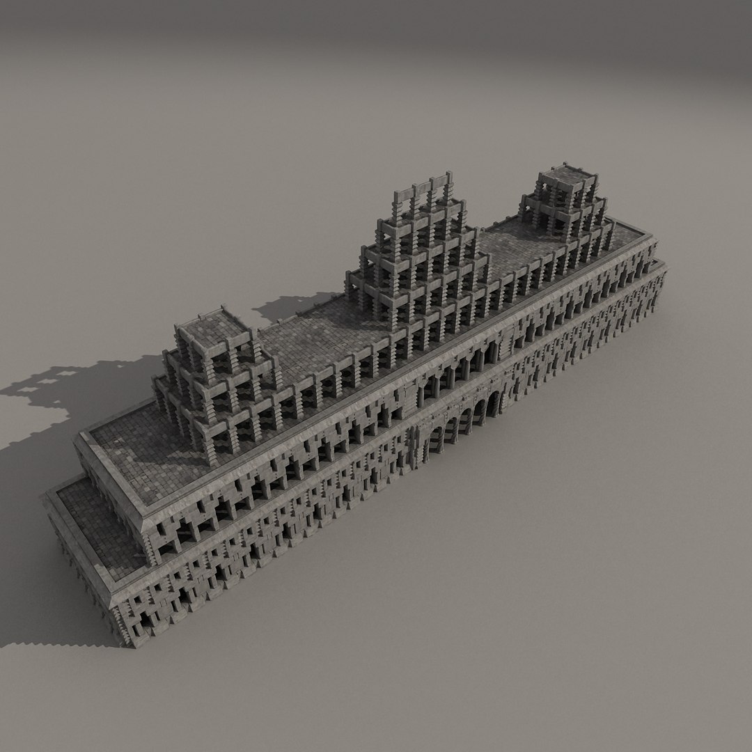 3d ancient fantasy building model