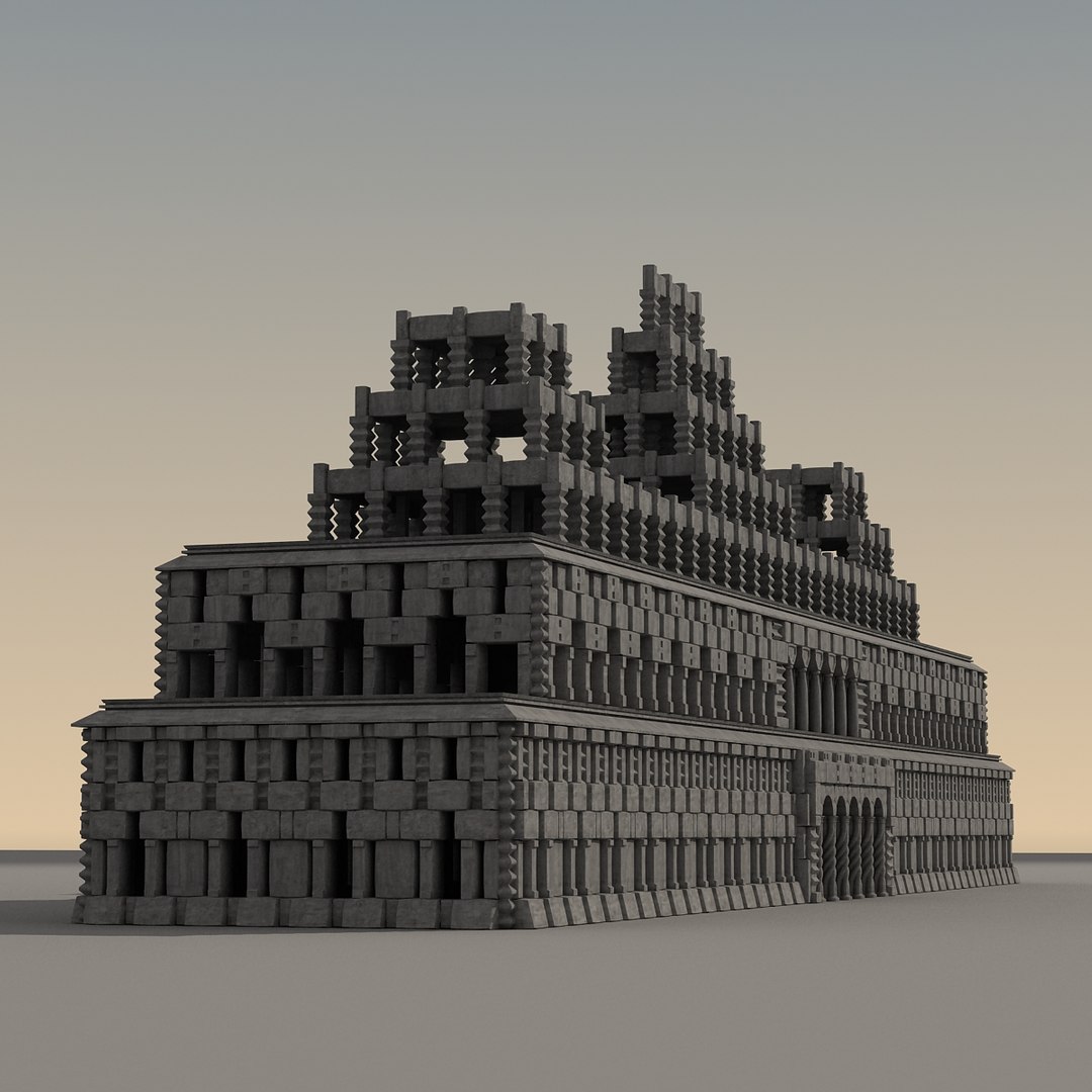3d ancient fantasy building model