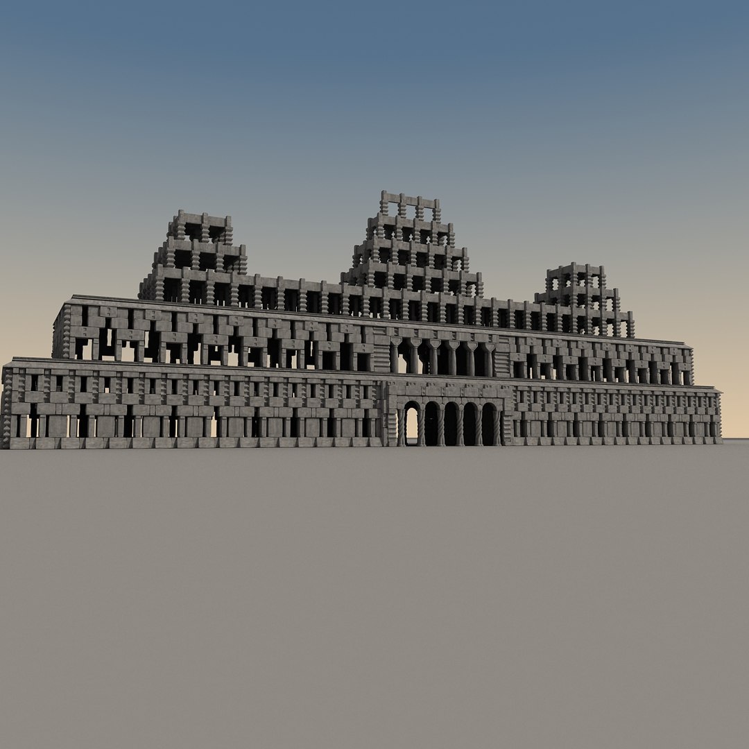 3d ancient fantasy building model