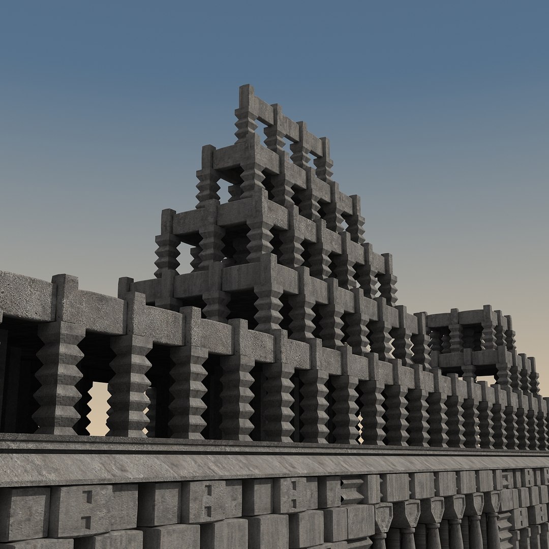 3d ancient fantasy building model