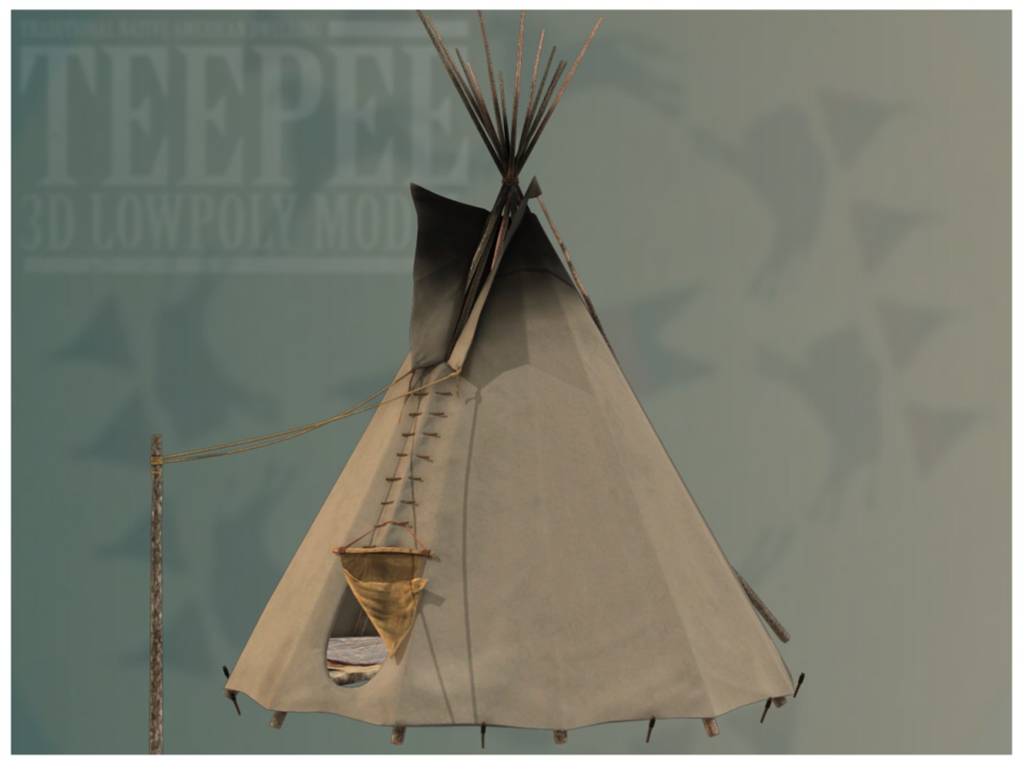 3D Teepee Model - TurboSquid 1189807