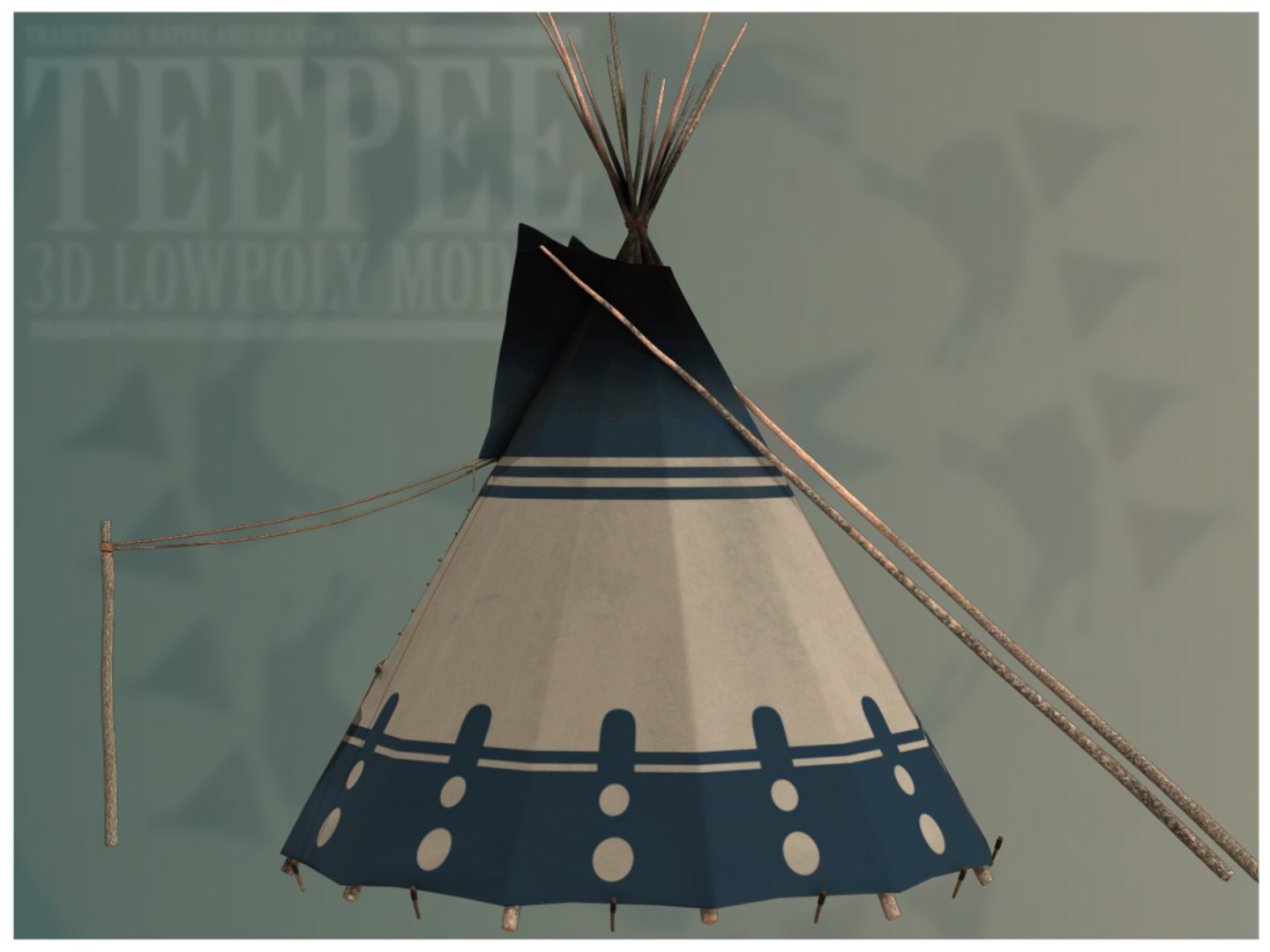 3D Teepee Model - TurboSquid 1189807