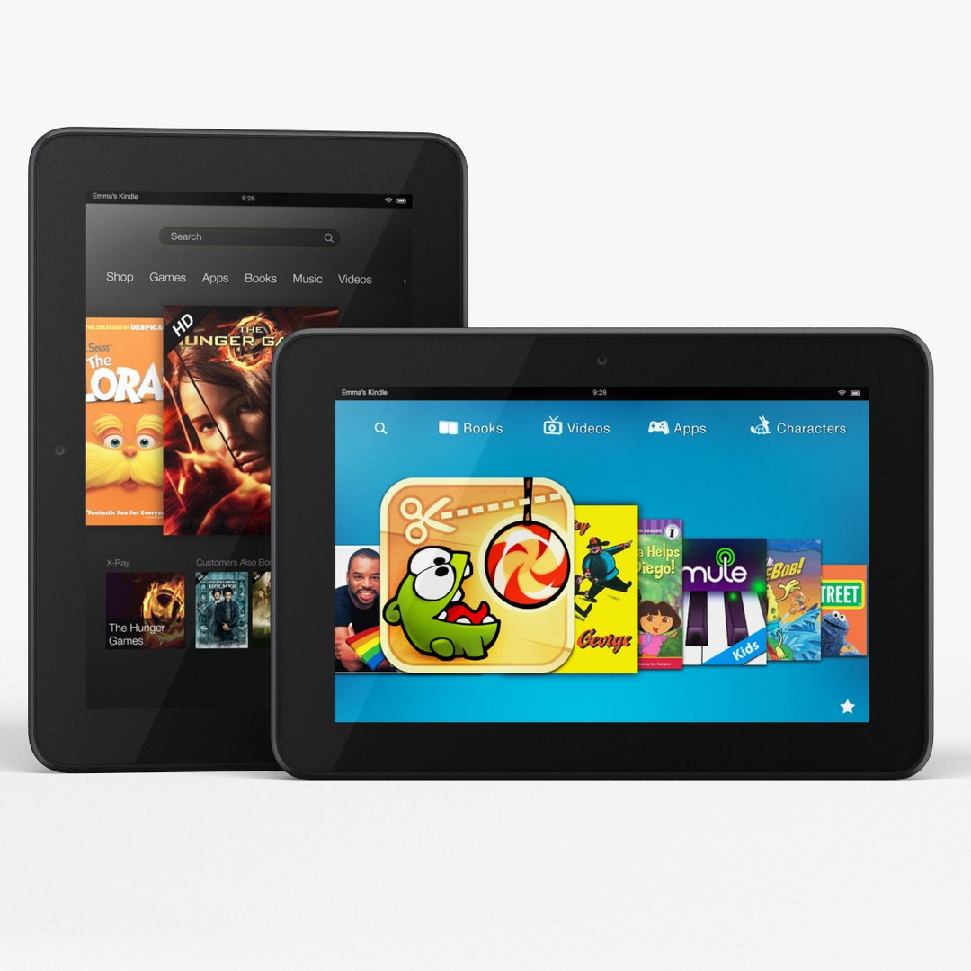 Amazon Kindle Hd 8 3d Model