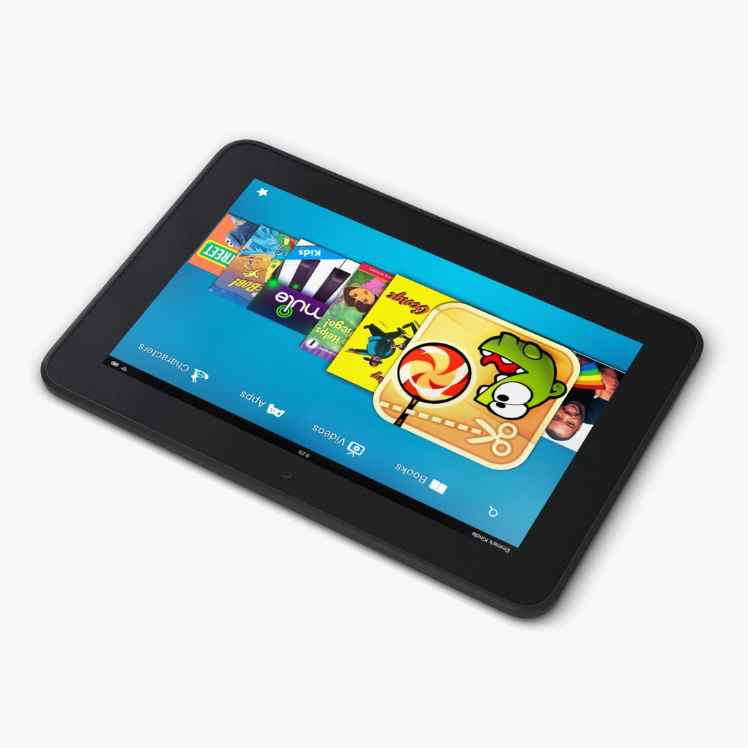 Amazon Kindle Hd 8 3d Model