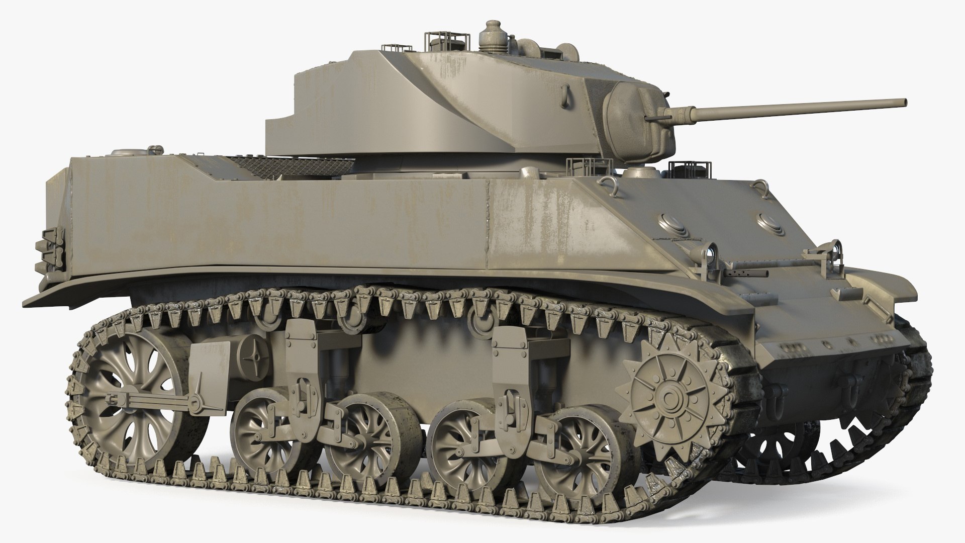3D M5 Stuart Light Tank - TurboSquid 2123877
