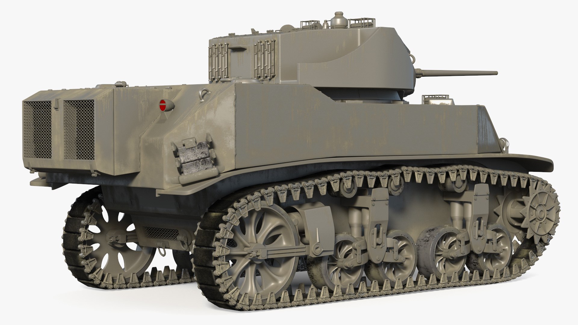 3D M5 Stuart Light Tank - TurboSquid 2123877