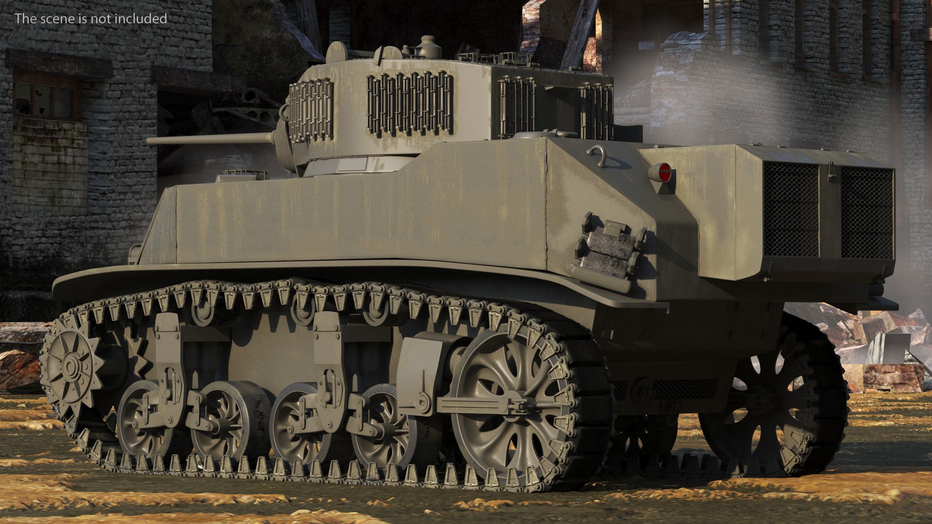 3D M5 Stuart Light Tank - TurboSquid 2123877