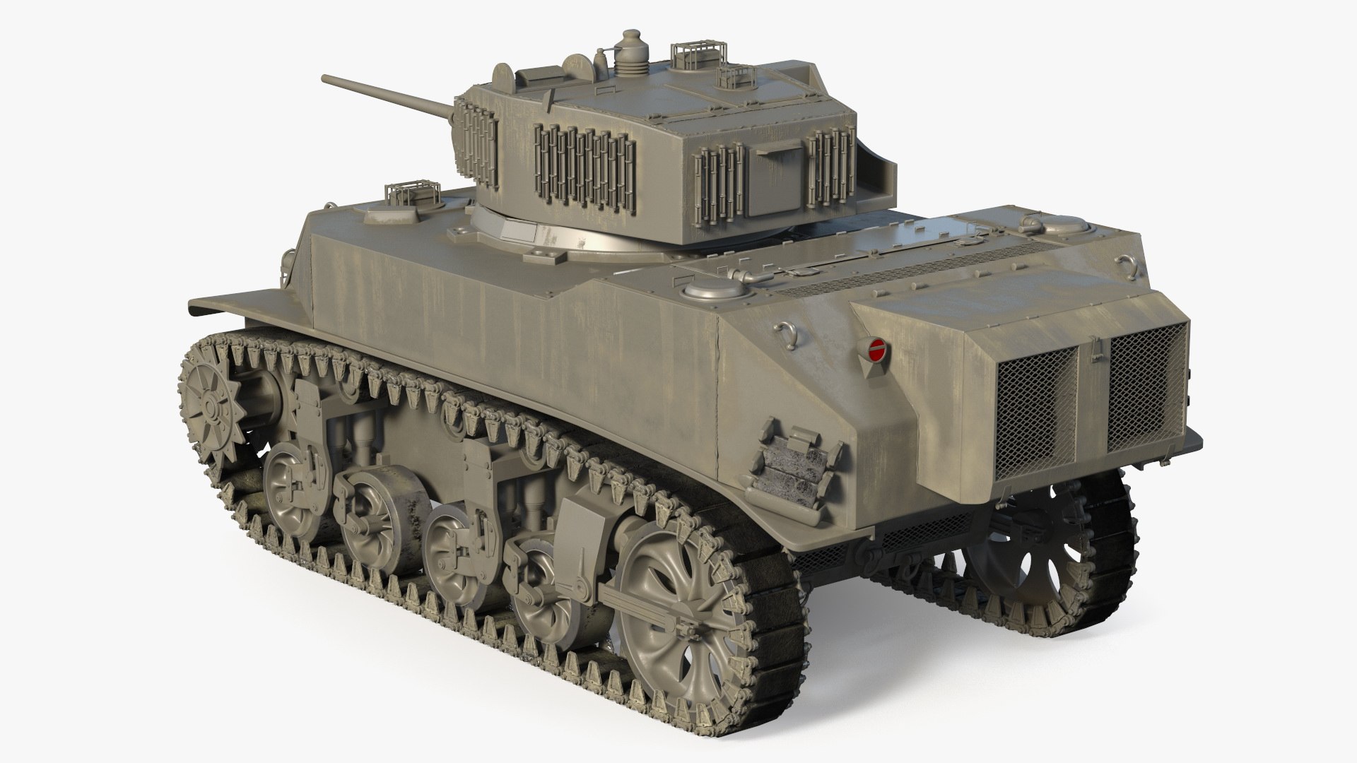 3D M5 Stuart Light Tank - TurboSquid 2123877