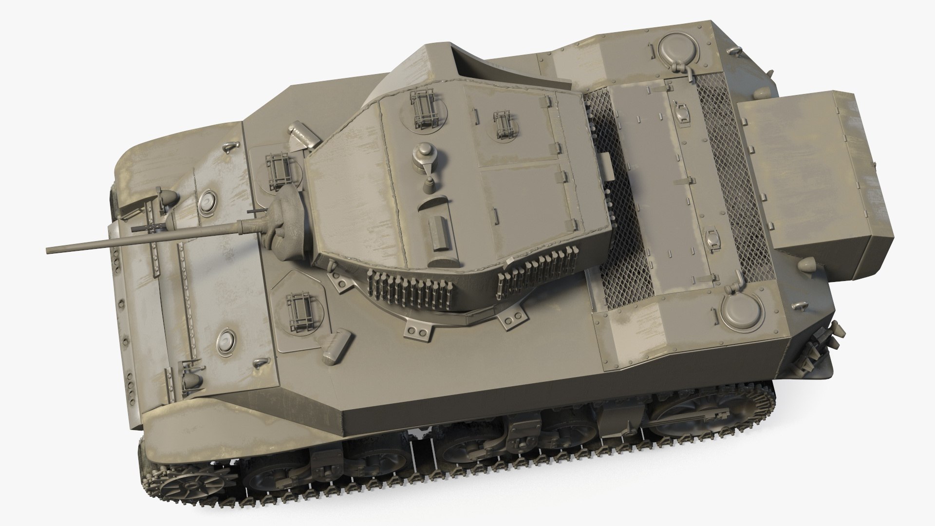 3D M5 Stuart Light Tank - TurboSquid 2123877