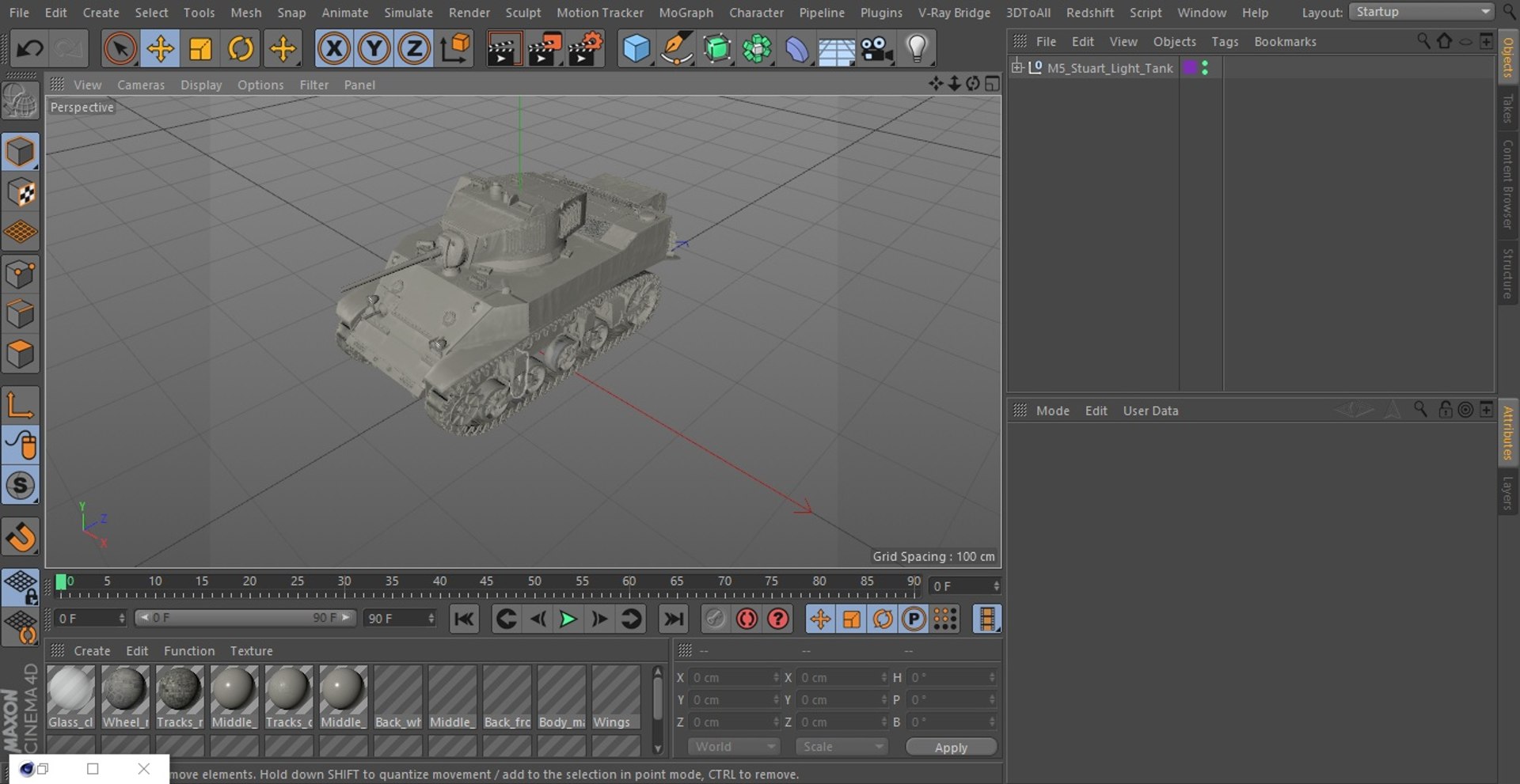 3D M5 Stuart Light Tank - TurboSquid 2123877