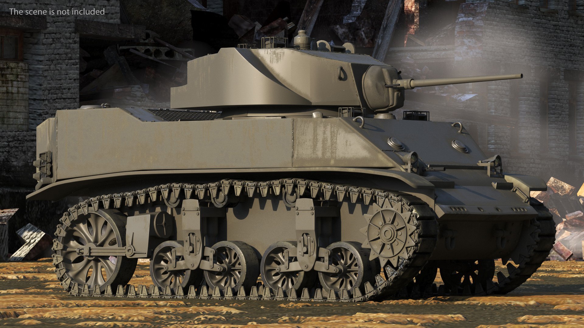 3D M5 Stuart Light Tank - TurboSquid 2123877