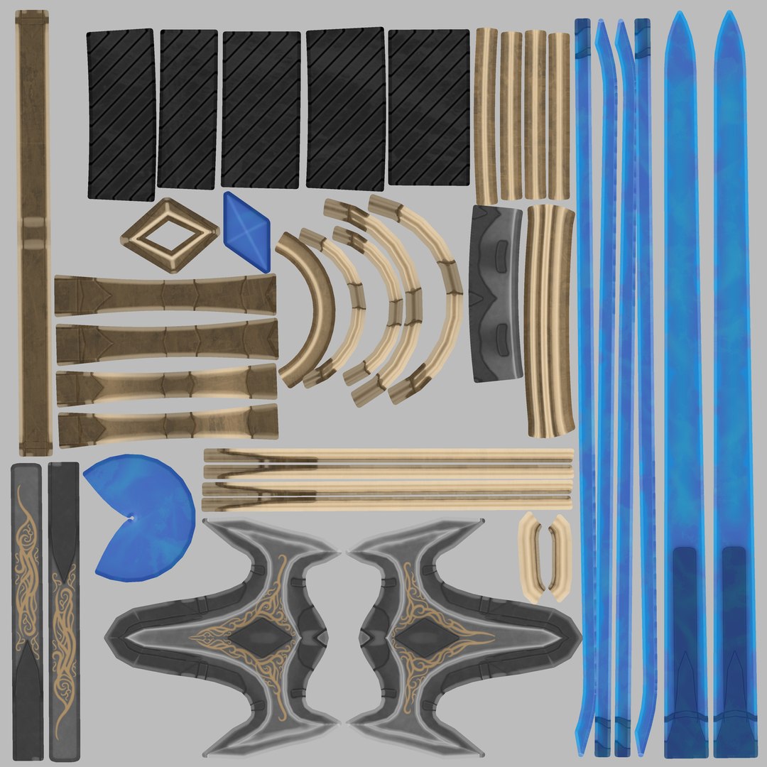 3D Model Frostbite Weapon Collection - TurboSquid 2421436