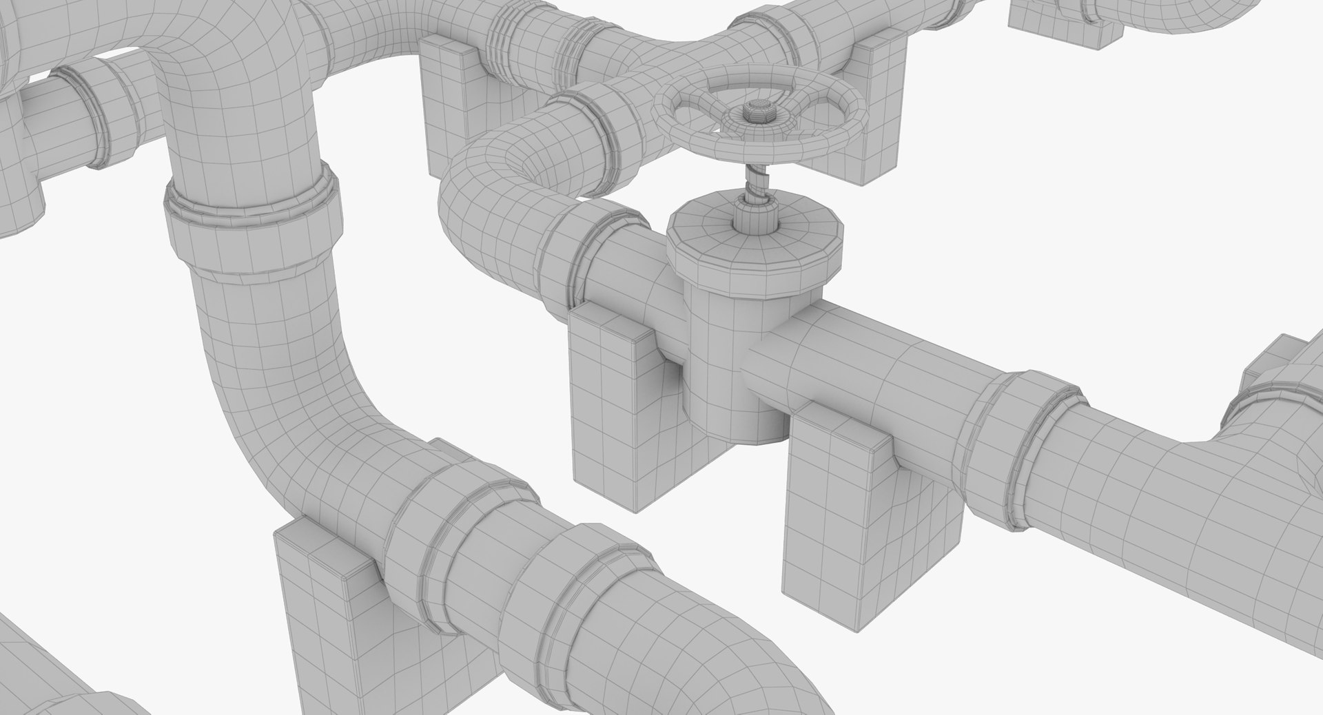 Pipe Pipeline Industrial 3D - TurboSquid 1390948