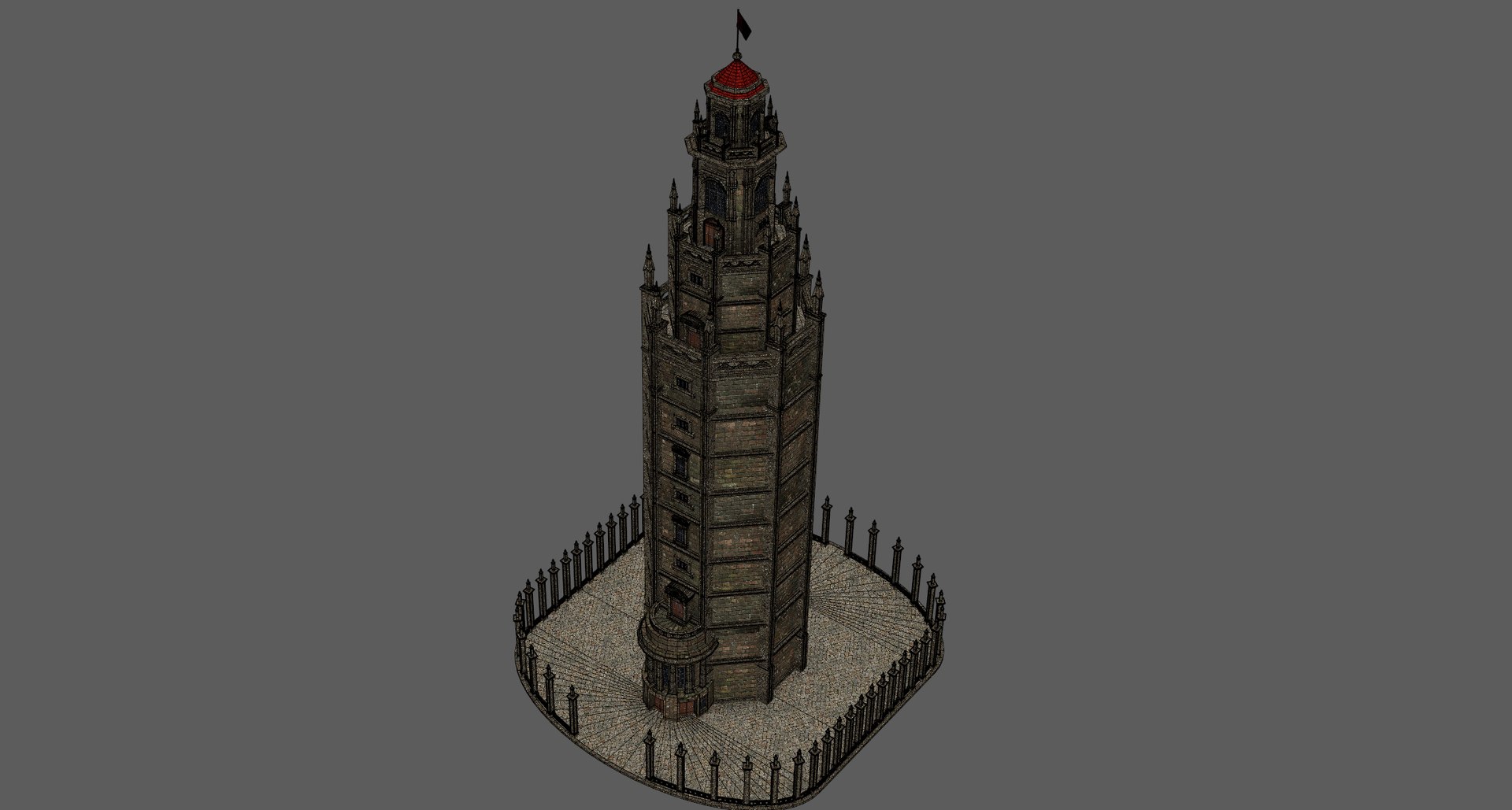 3D Fantasy Ancient Tower model - TurboSquid 2183003