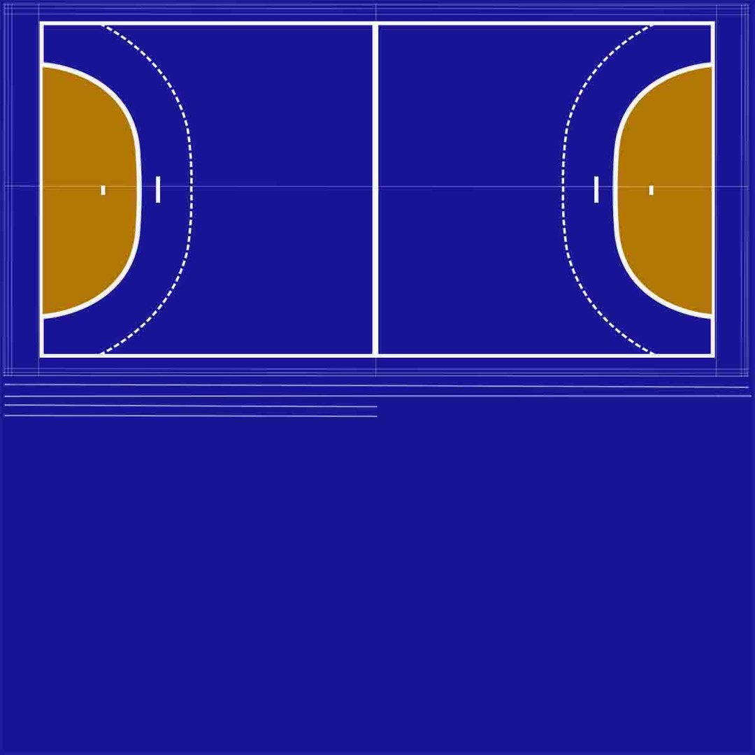 HandBall Court 3D Model - TurboSquid 2262016
