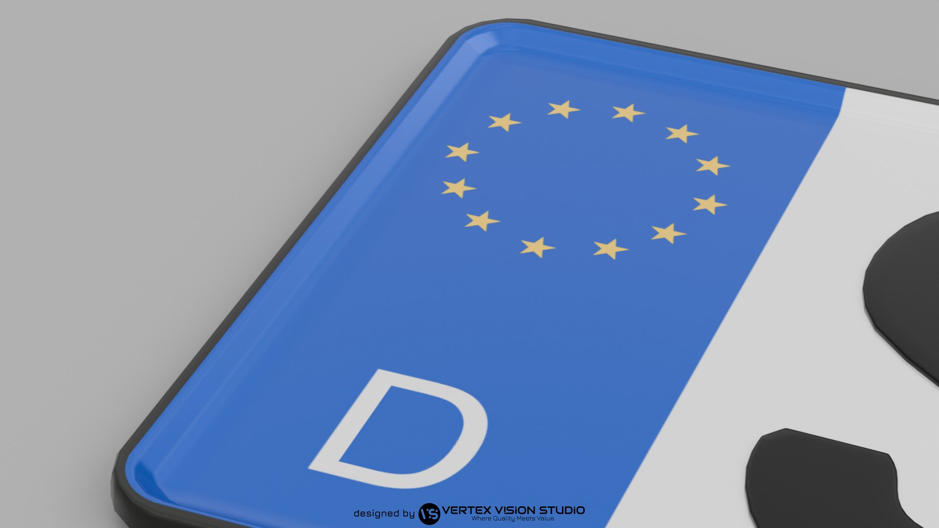 3D Customizable German License Plate 3D Model - TurboSquid 2305671