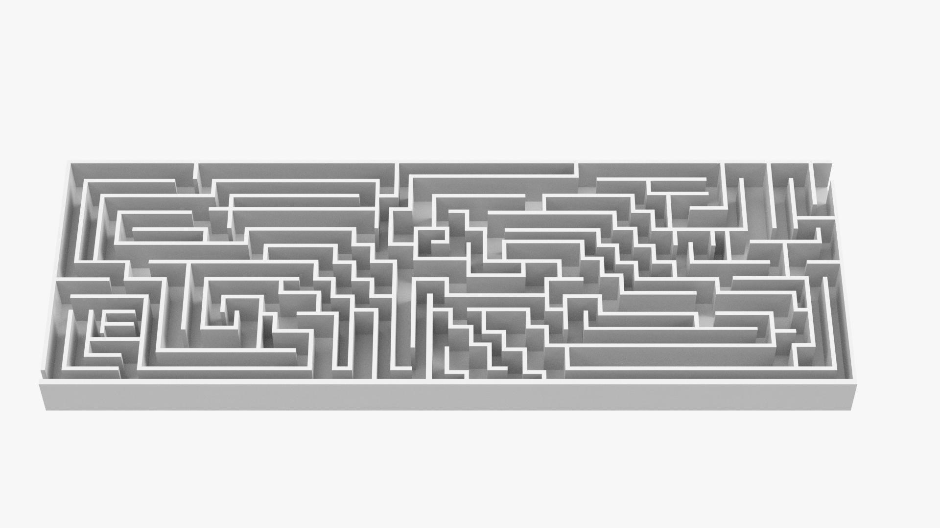 3D Model Rectangular Labyrinth 1 - TurboSquid 2047806