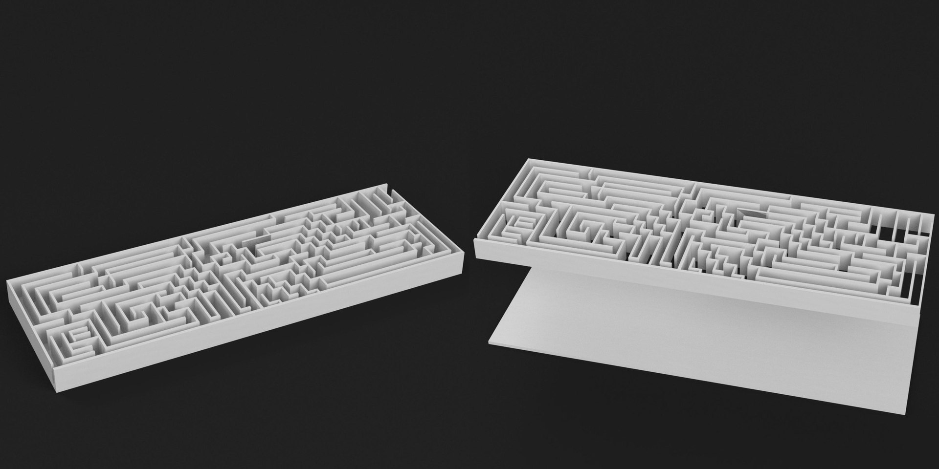 3D Model Rectangular Labyrinth 1 - TurboSquid 2047806