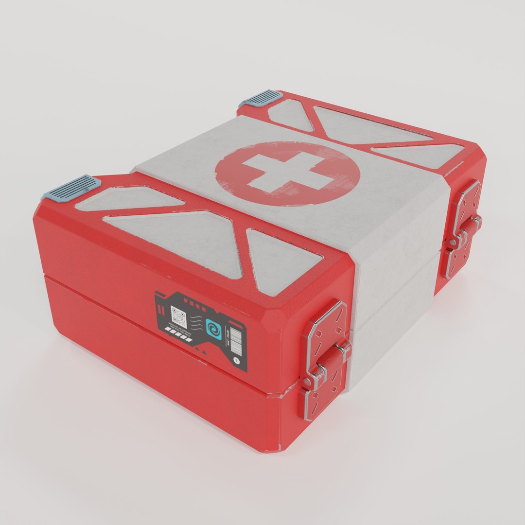 3D Sci-Fi First Aid Kit Box - TurboSquid 2145175