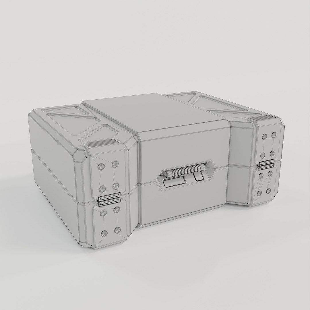 3D Sci-Fi First Aid Kit Box - TurboSquid 2145175