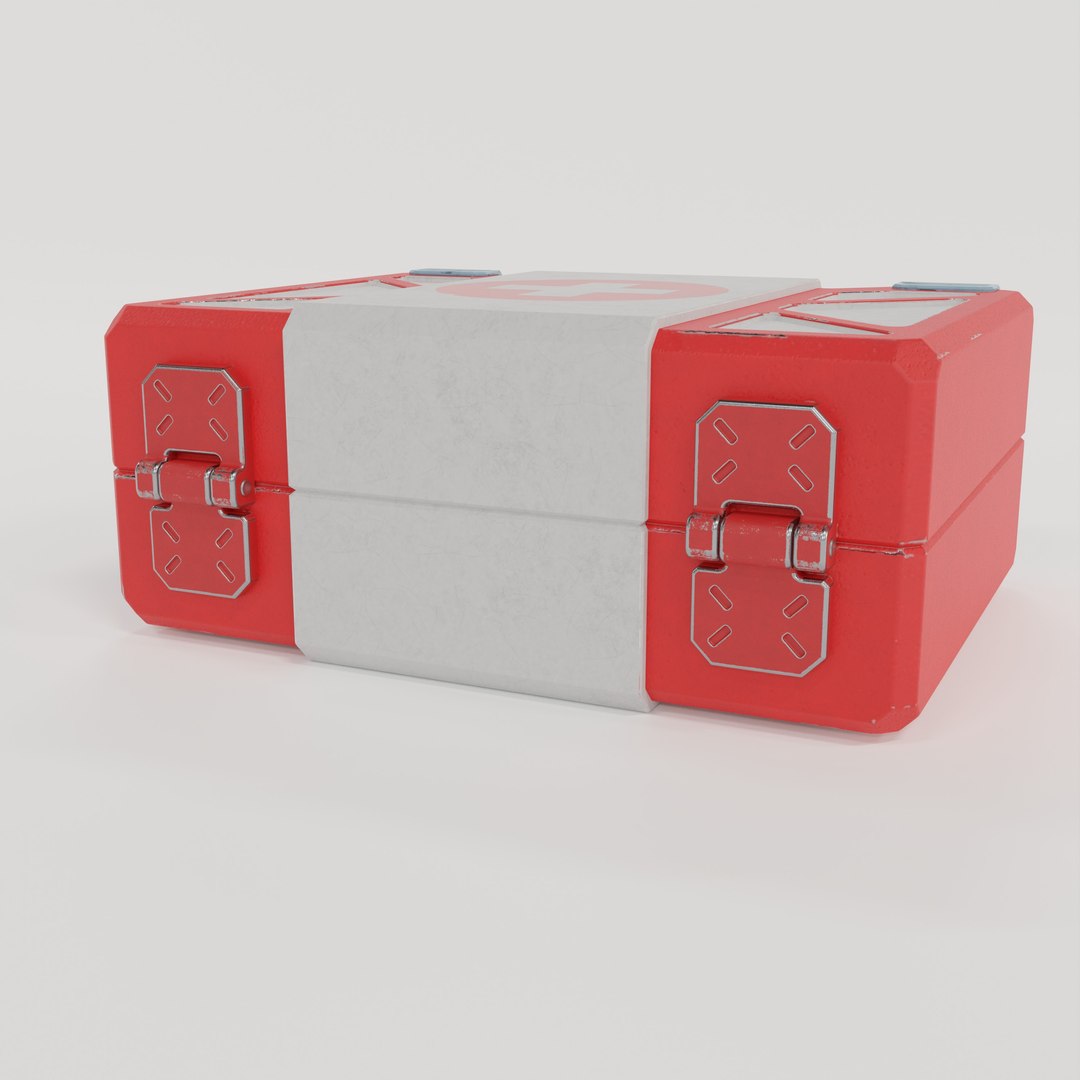 3D Sci-Fi First Aid Kit Box - TurboSquid 2145175