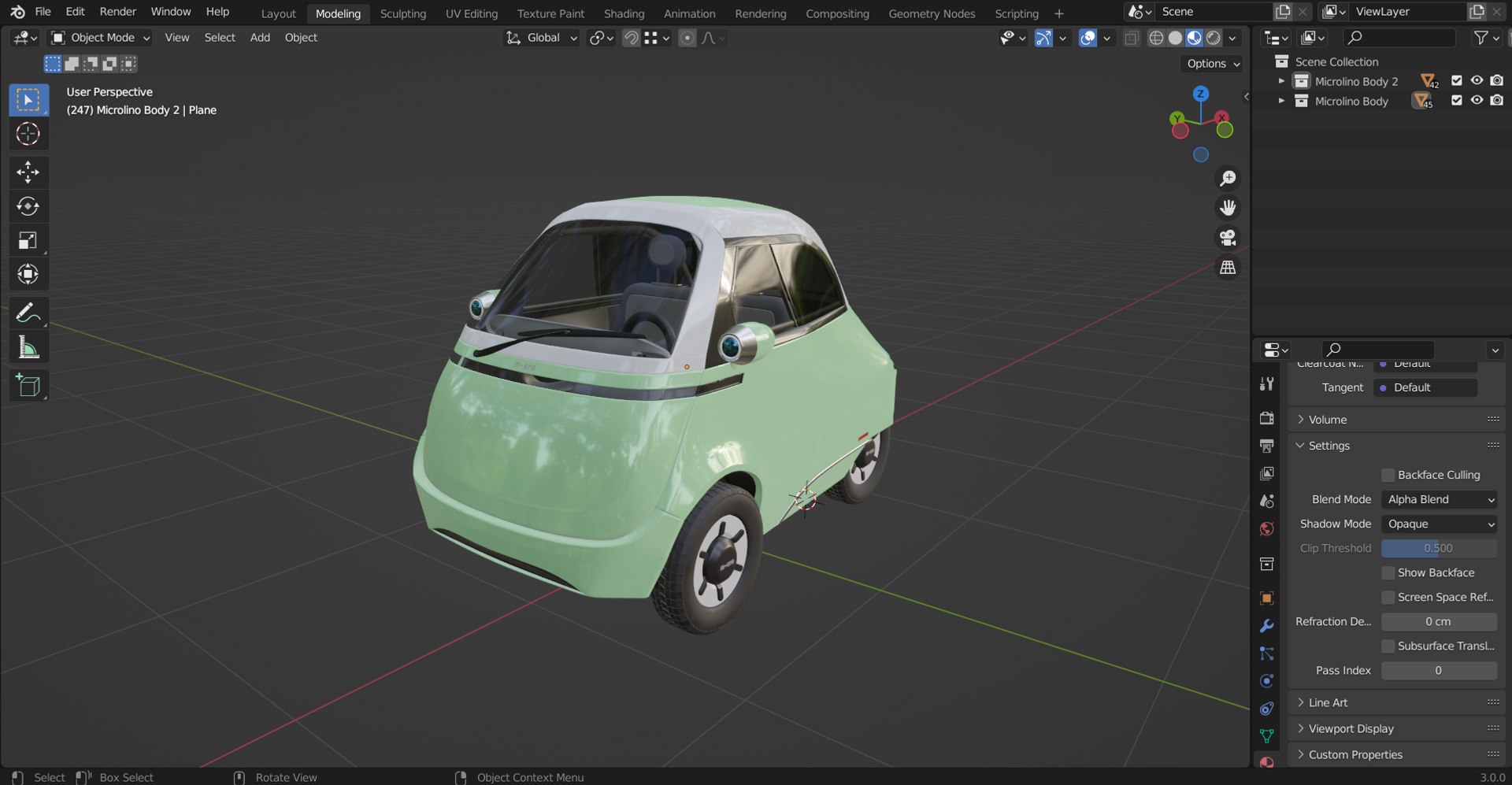 Microlino Electric Scooter Car Mint Model - TurboSquid 2188196