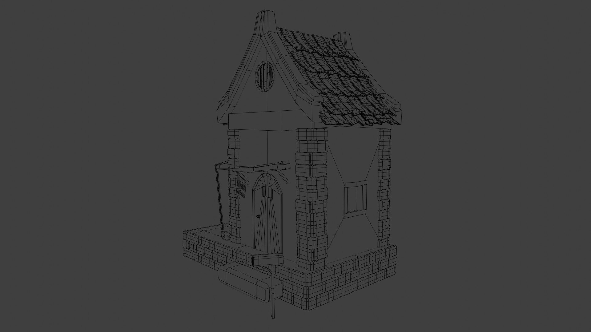 3D Stylized Cartoon House Model - TurboSquid 1914251
