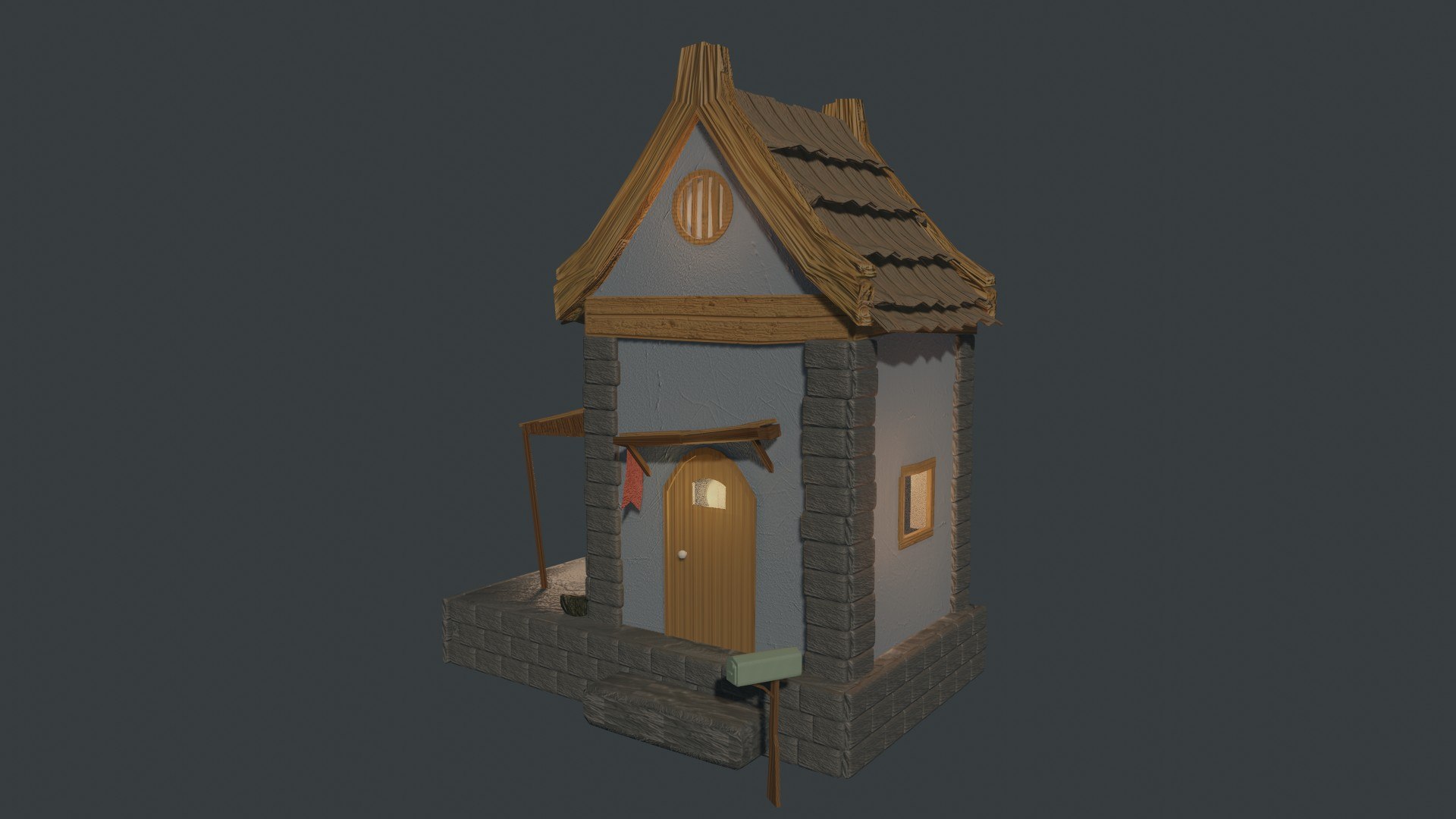 3D Stylized Cartoon House Model - TurboSquid 1914251