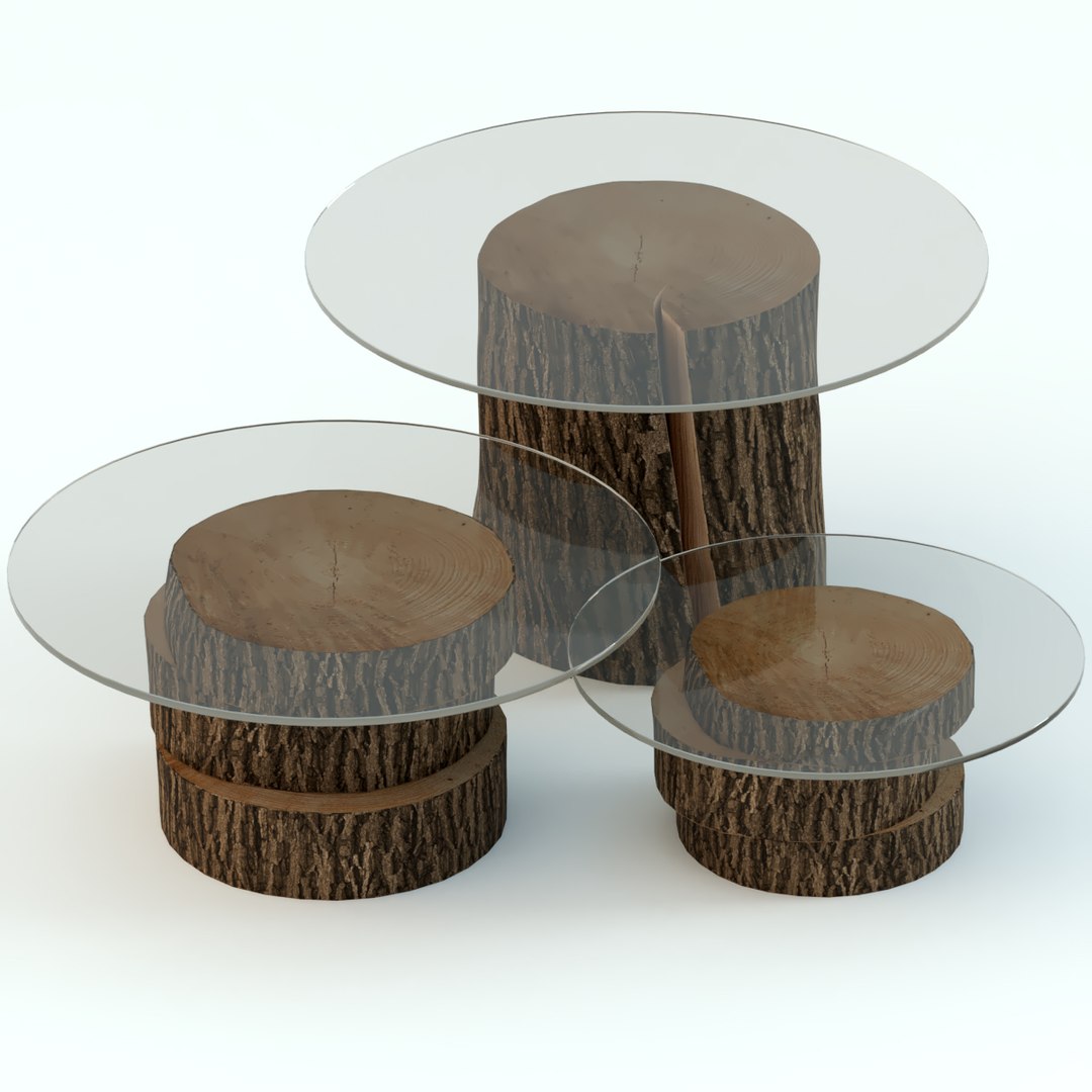 3D Tables Stump Glass Model - TurboSquid 1433176