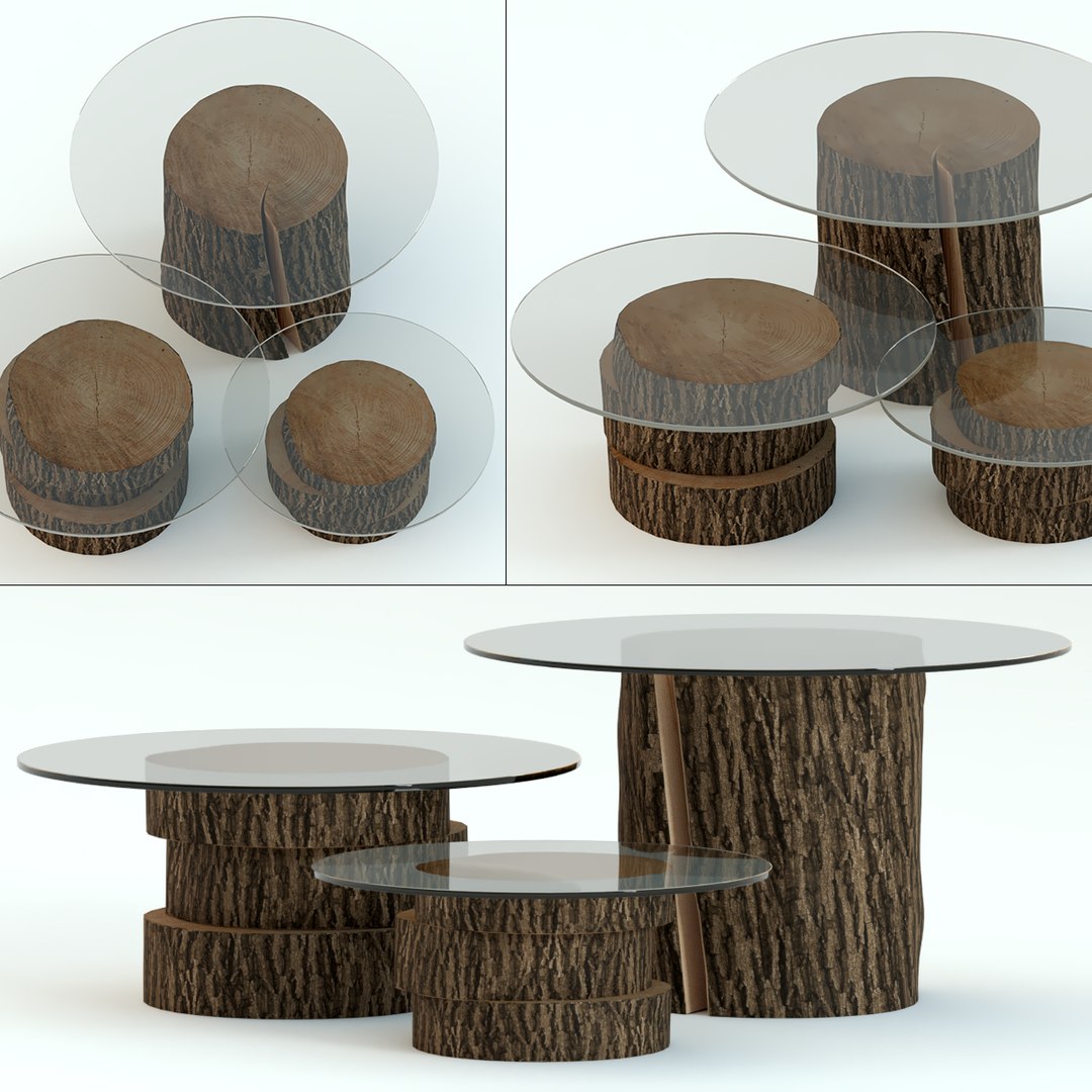 3D Tables Stump Glass Model - TurboSquid 1433176