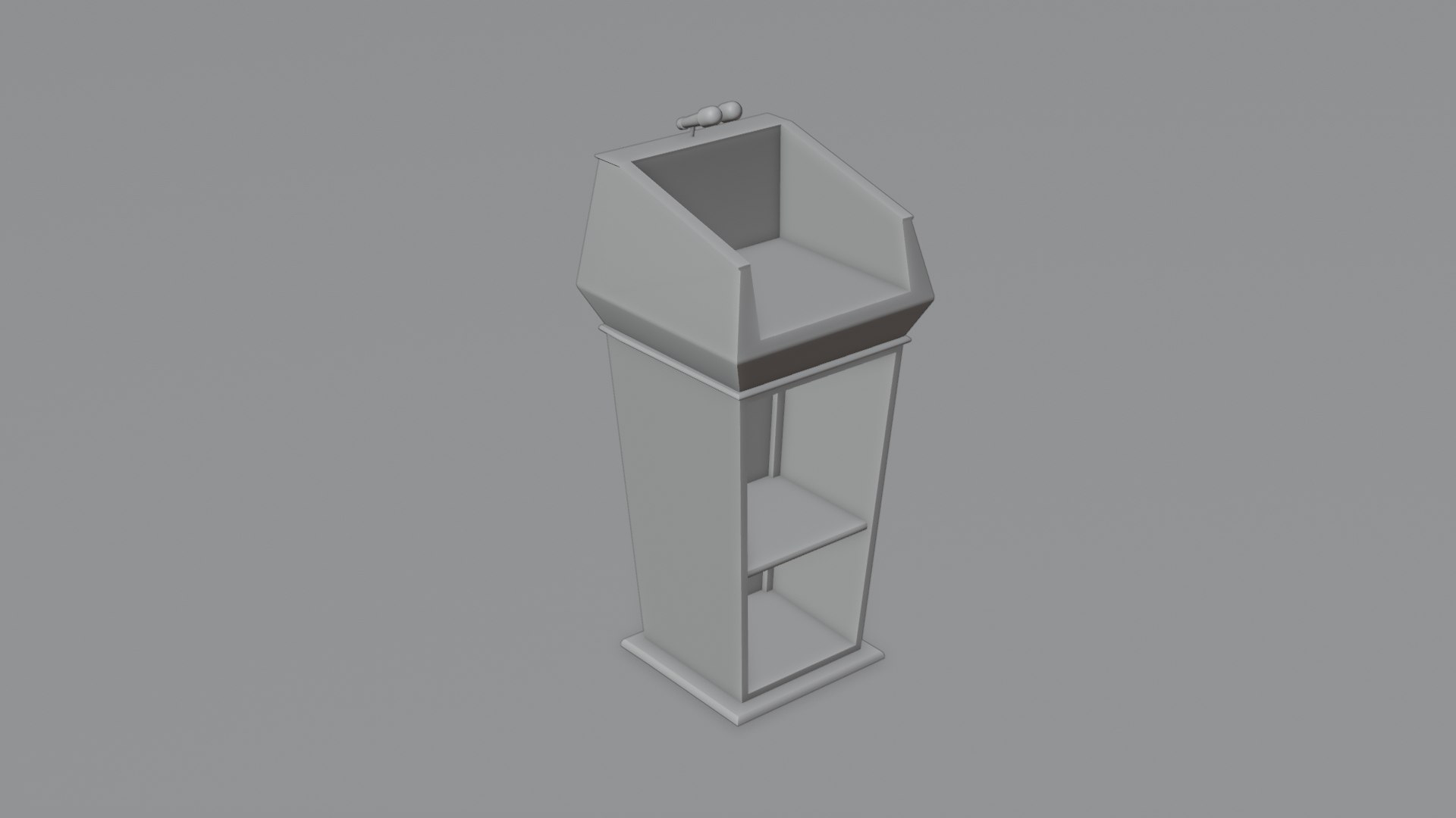 Presidential Podium 4K And 2K Textures 3D Model - TurboSquid 1984446